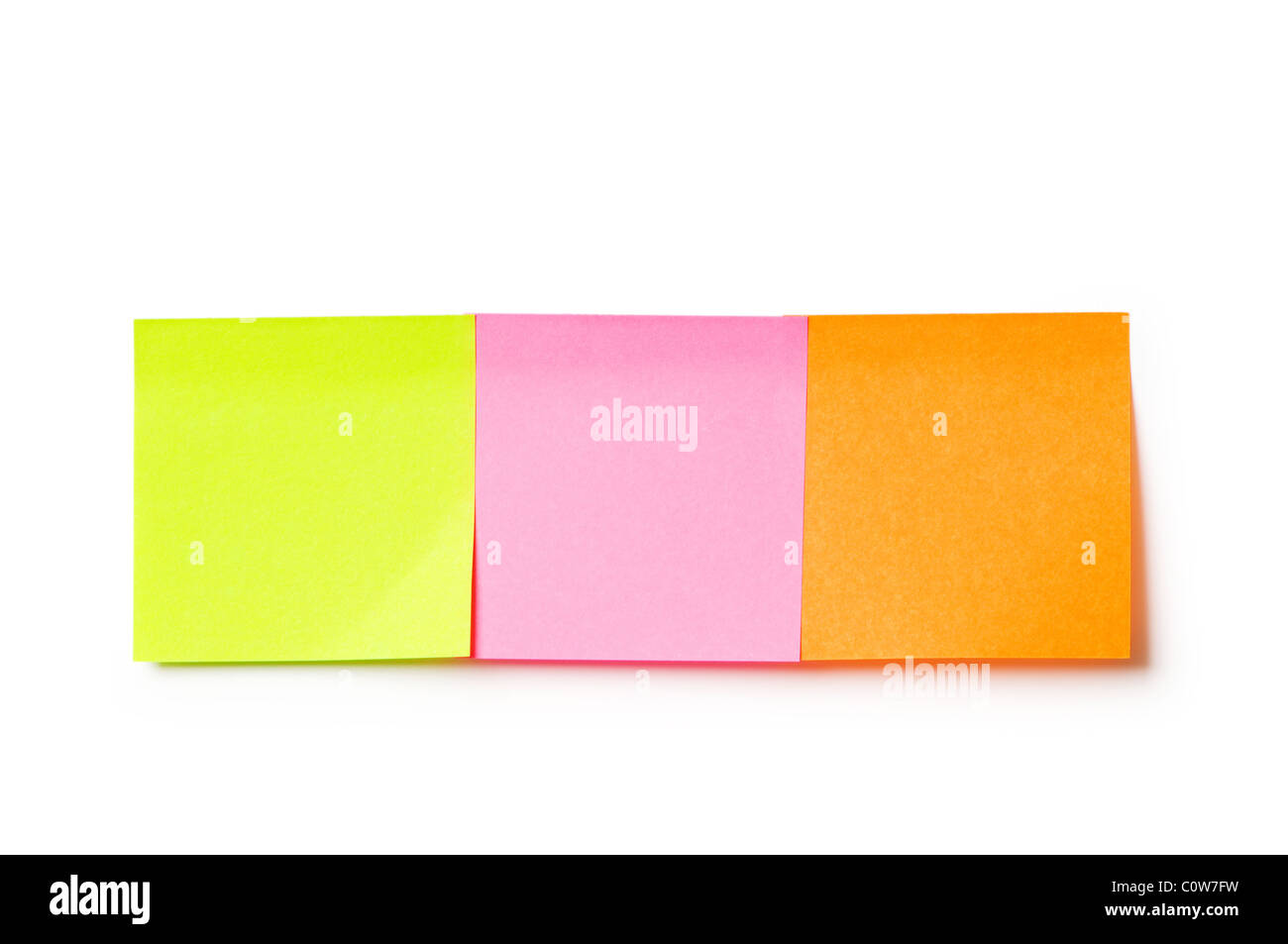 Reminder notes isolated on the white background Stock Photo - Alamy