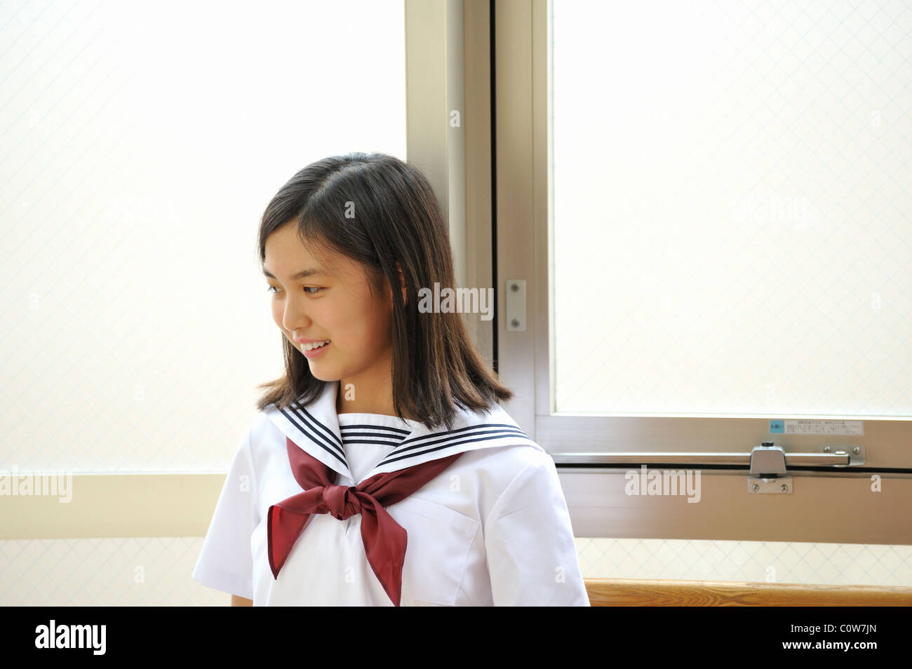 Portrait of High School Girl Stock Photo - Alamy