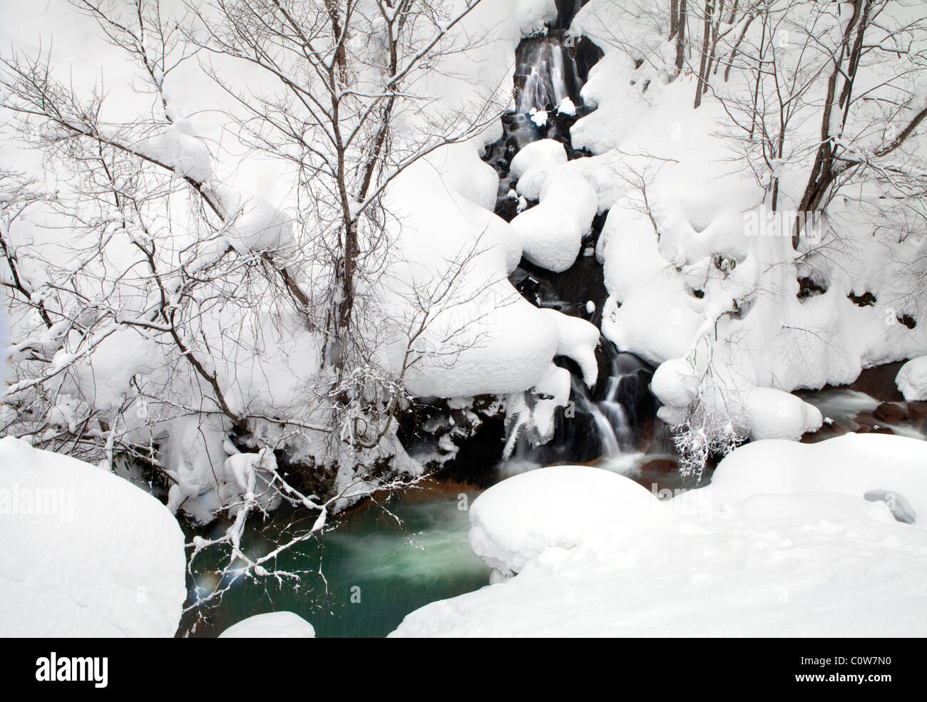 Beautiful winter scenery near Niseko, Japan Stock Photo - Alamy
