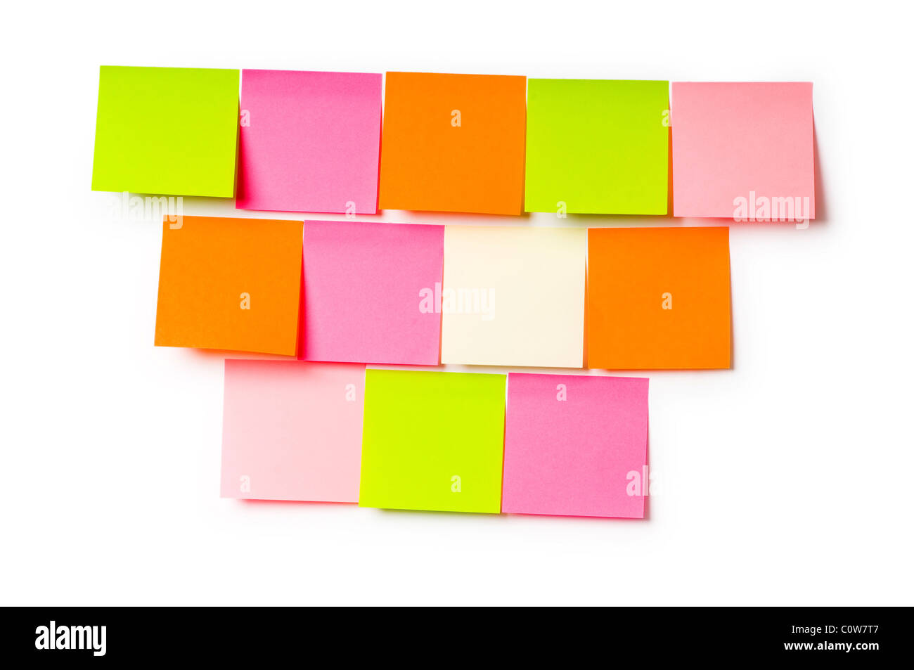 Reminder notes isolated on the white background Stock Photo - Alamy