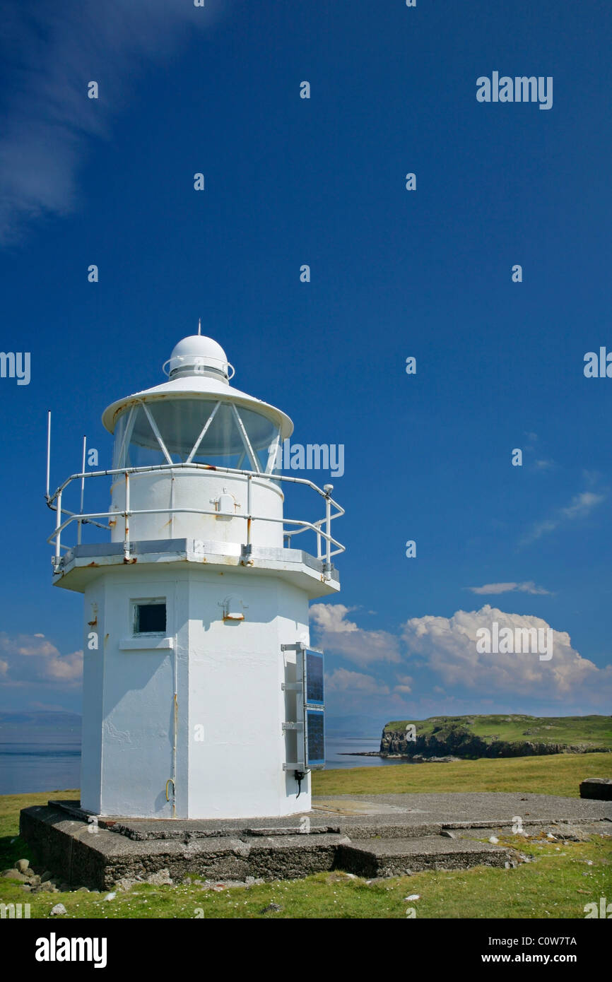 Lighthouse at Waternish Point, Isle of Skye, Scotland Stock Photo - Alamy