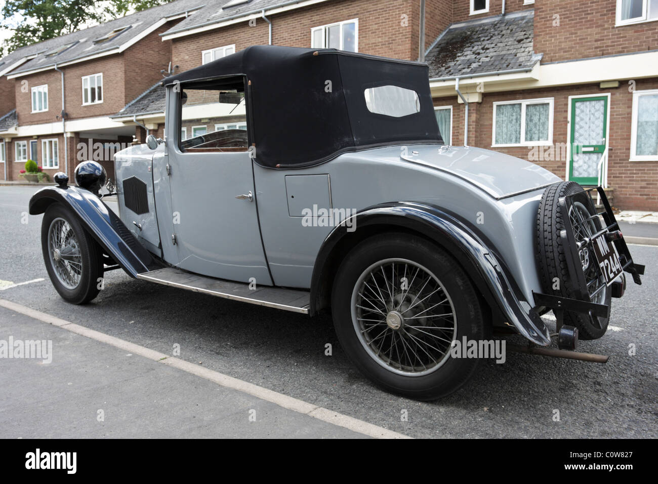 1930s Riley Ascot motor vehicle, viewed here in Church Stretton ...