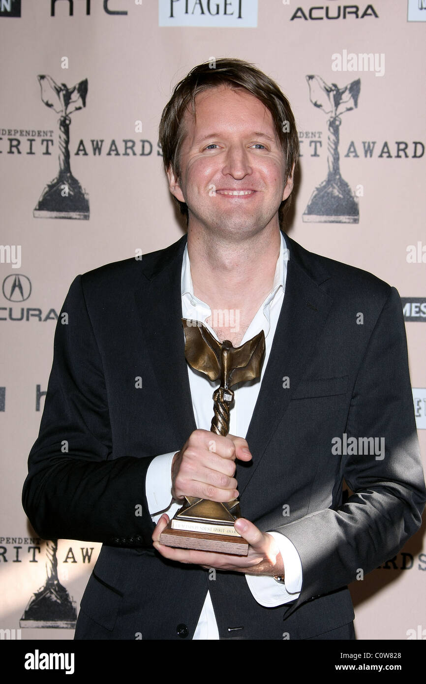 TOM HOOPER 2011 FILM INDEPENDENT SPIRIT AWARDS PRESS ROOM LOS ANGELES ...