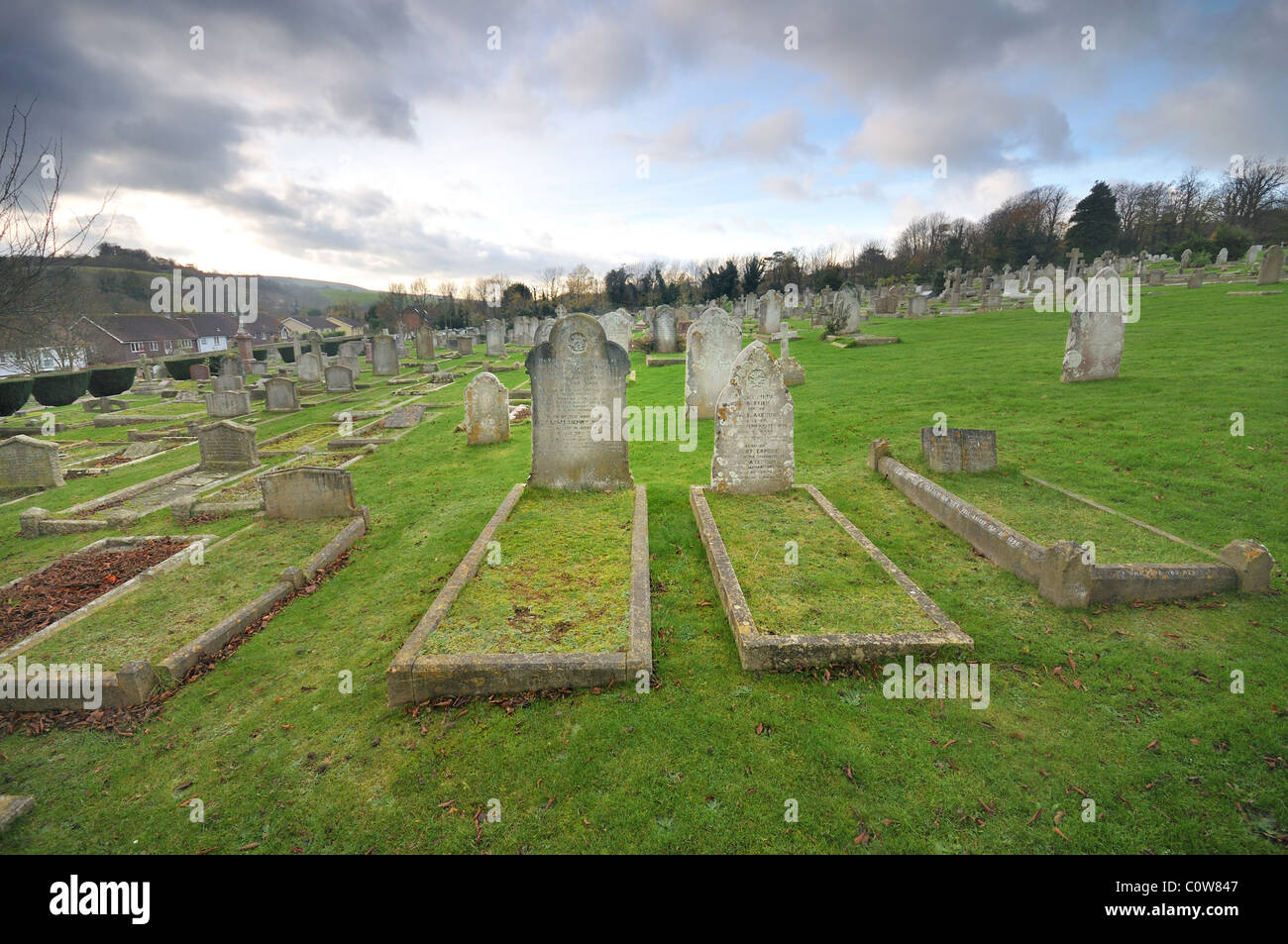 Cemetery, Lewes, East Sussex, England, United Kingdom Stock Photo - Alamy