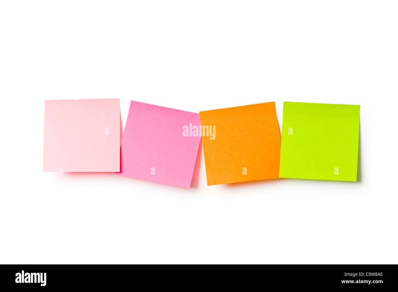 Reminder notes isolated on the white background Stock Photo - Alamy