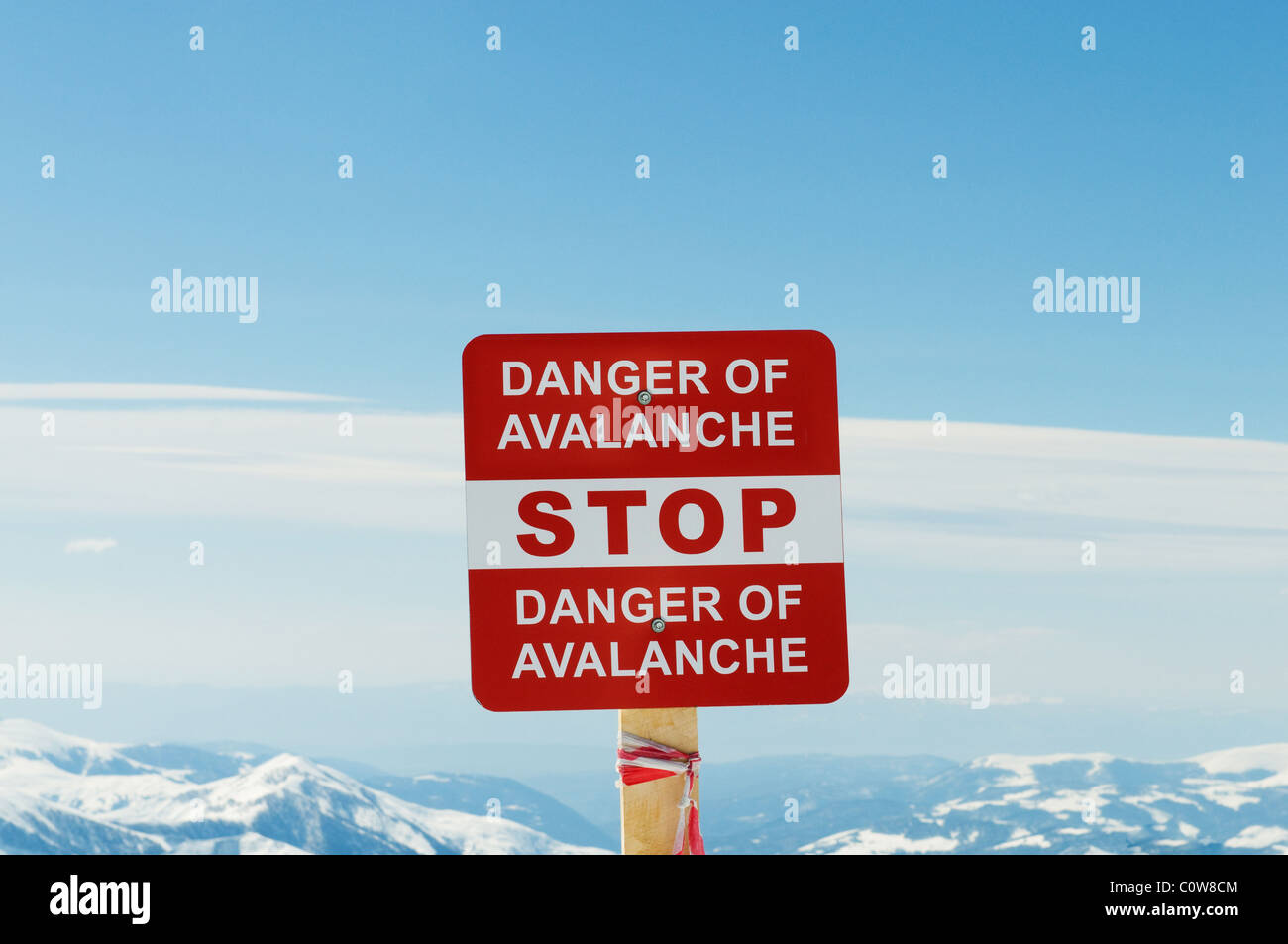 Avalanche sign hi-res stock photography and images - Alamy