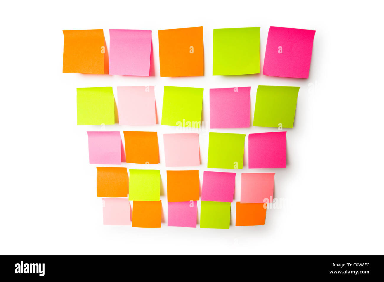 Reminder notes isolated on the white background Stock Photo - Alamy