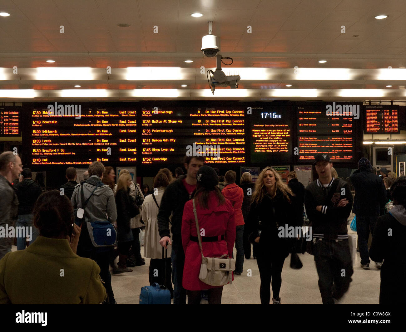 Kings Cross Rail Station Concourse, London Feb 2011 Stock Photo - Alamy