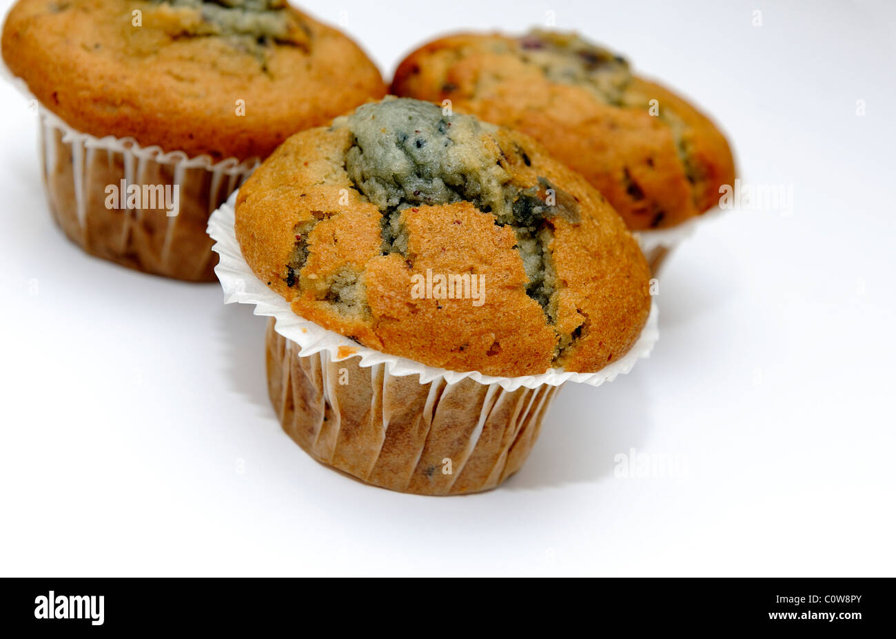 3 three blueberry muffins Stock Photo - Alamy