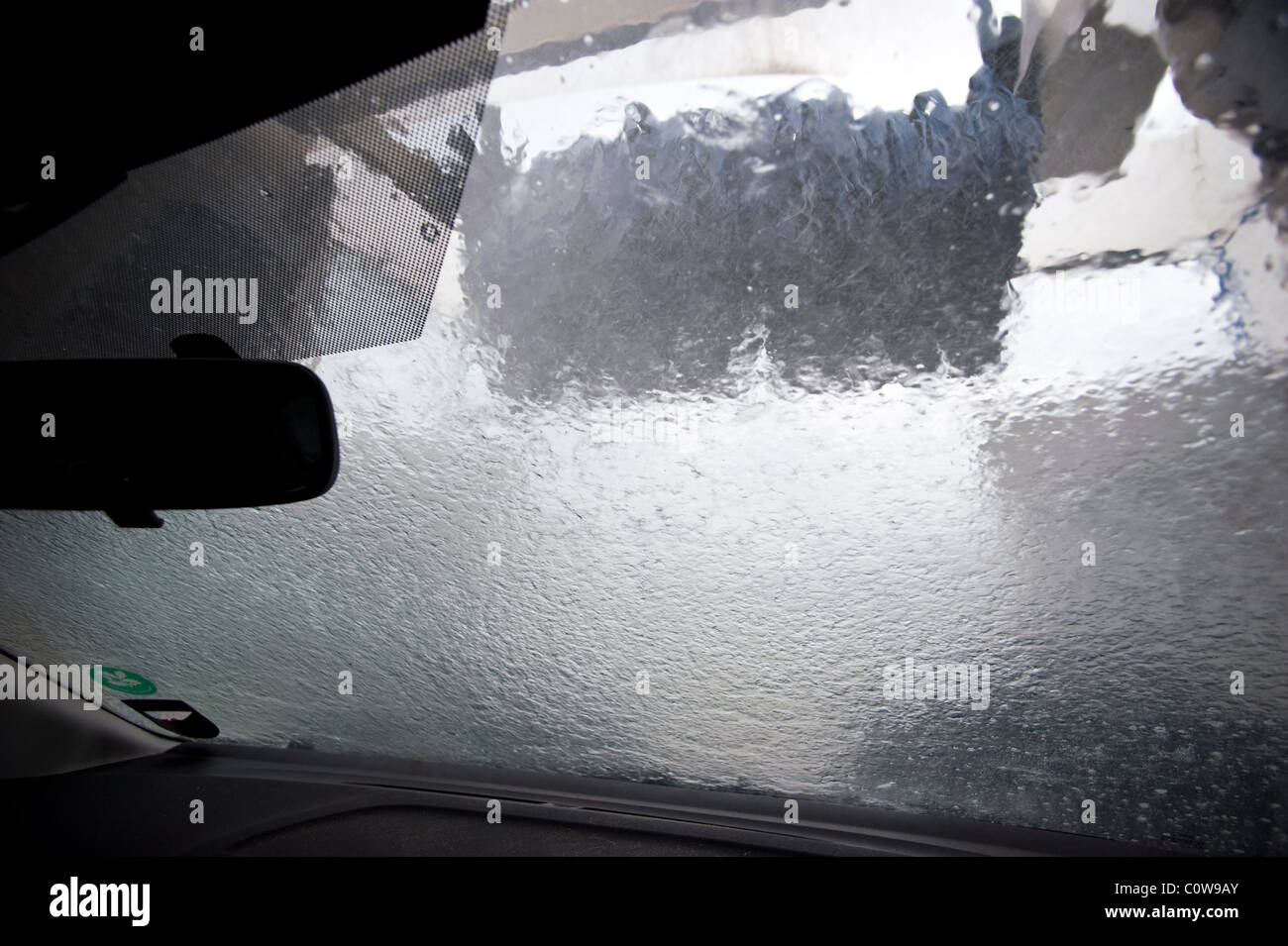 Carwash view from inside car hi-res stock photography and images - Alamy