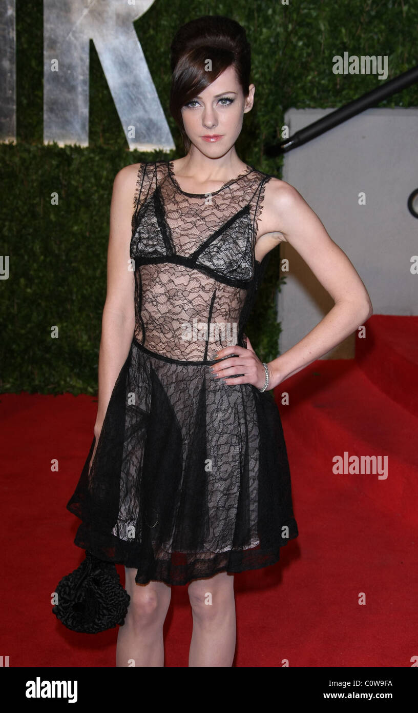 JENA MALONE 2011 VANITY FAIR OSCAR PARTY LOS ANGELES CALIFORNIA USA 27 February 2011 Stock Photo ...