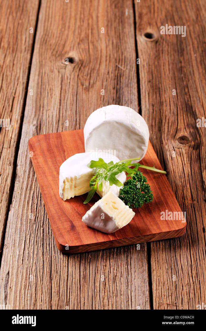 Brie rind on white hi-res stock photography and images - Alamy