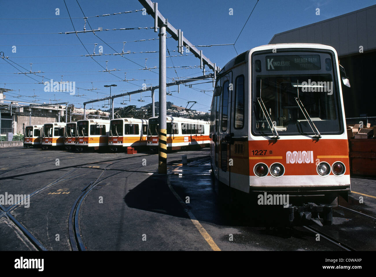 MUNI Light Rail vehicles San Francisco California, USA Stock Photo - Alamy