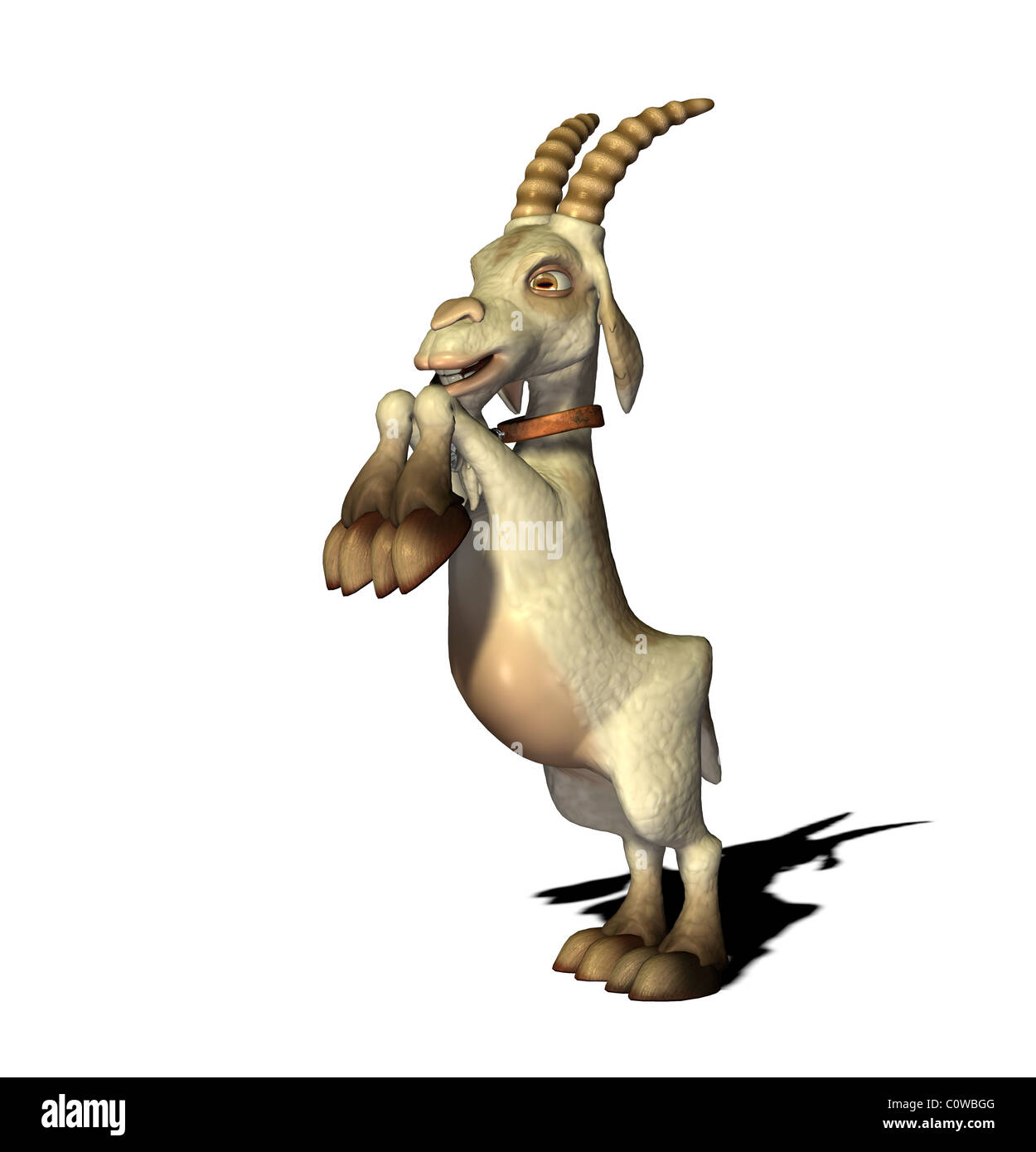 goat animal illustration comic style Stock Photo - Alamy