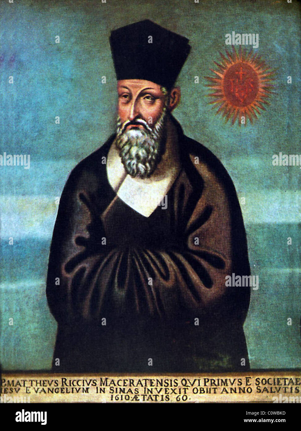 Matteo Ricci, Italian Jesuit priest Stock Photo - Alamy