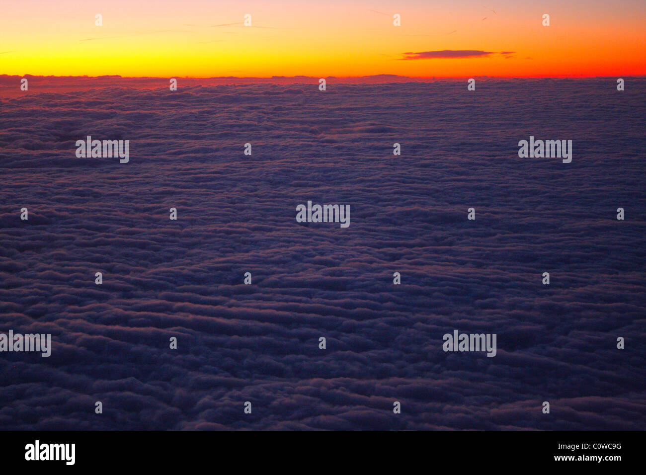 Sky and clouds from above Stock Photo - Alamy