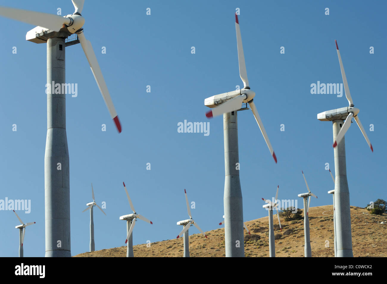 Wind Farm, Wind Turbines, Tehachapi, California Stock Photo - Alamy