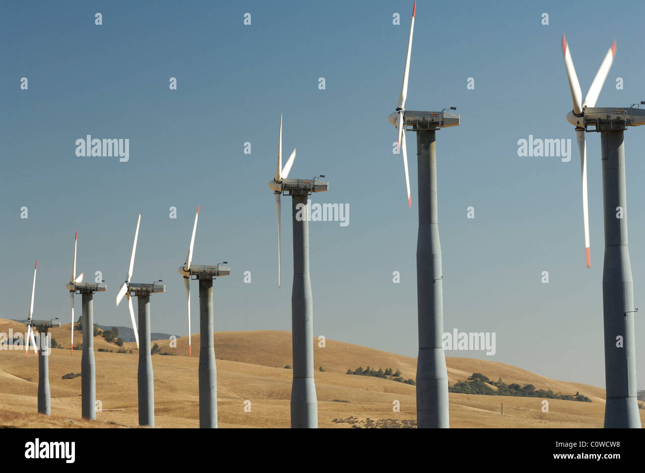 Wind Farm, Wind Turbines, Tehachapi, California Stock Photo - Alamy