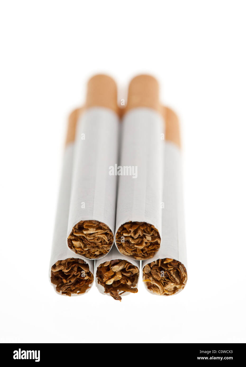 Stack of five cigarettes Stock Photo - Alamy