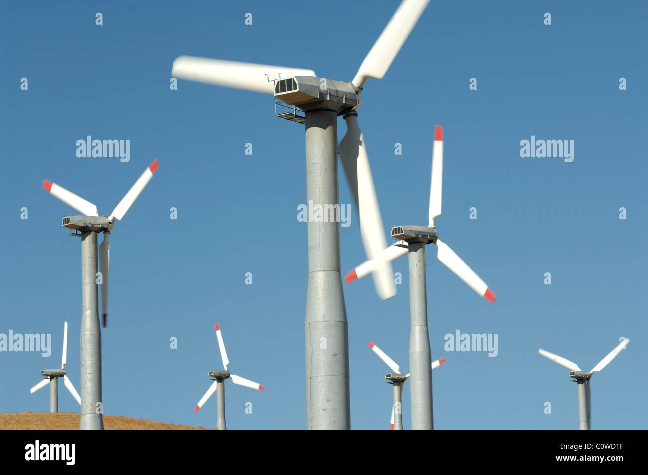 Wind Farm, Wind Turbines, Tehachapi, California Stock Photo - Alamy
