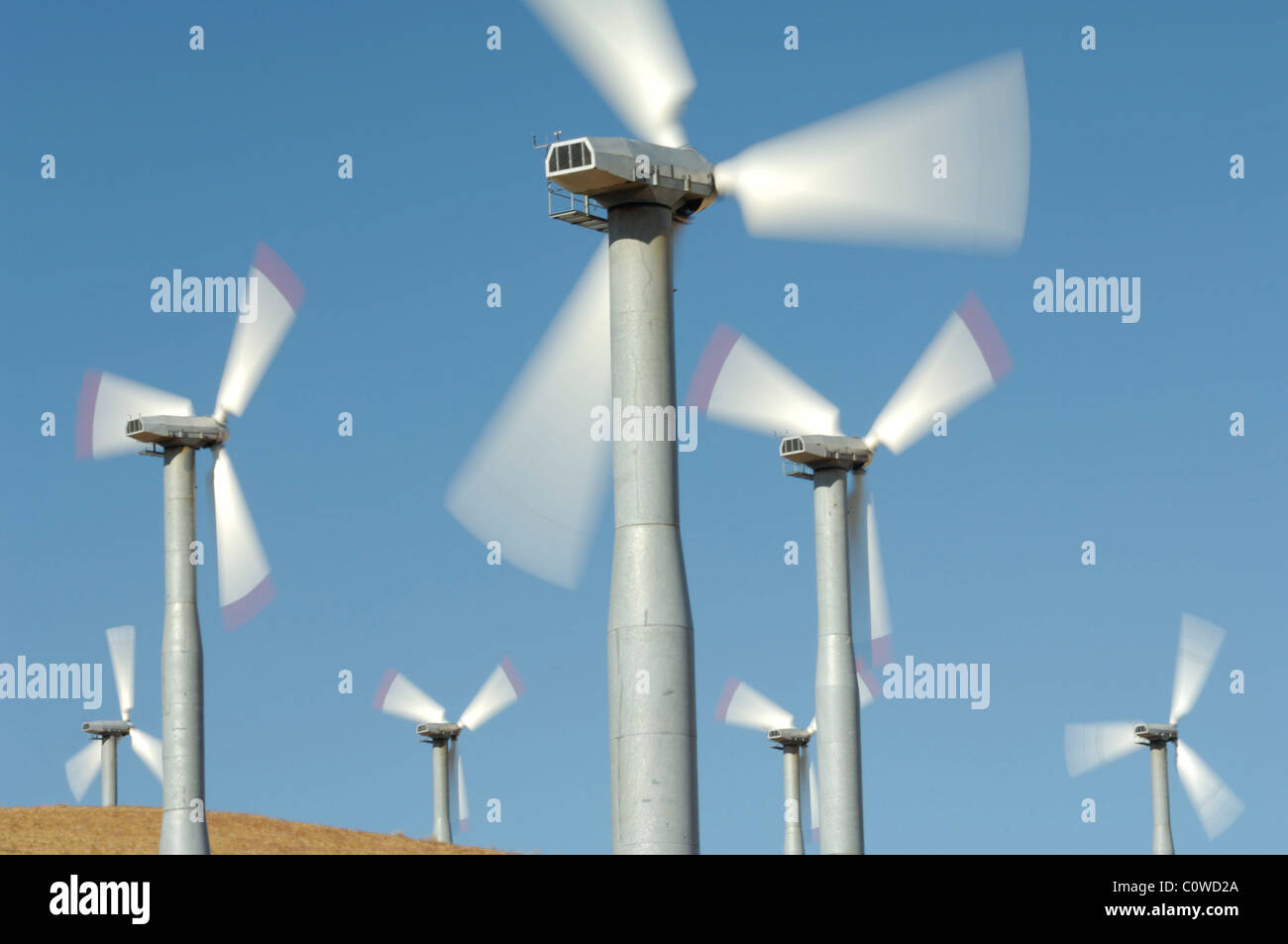 Wind Farm, Wind Turbines, Tehachapi, California Stock Photo - Alamy