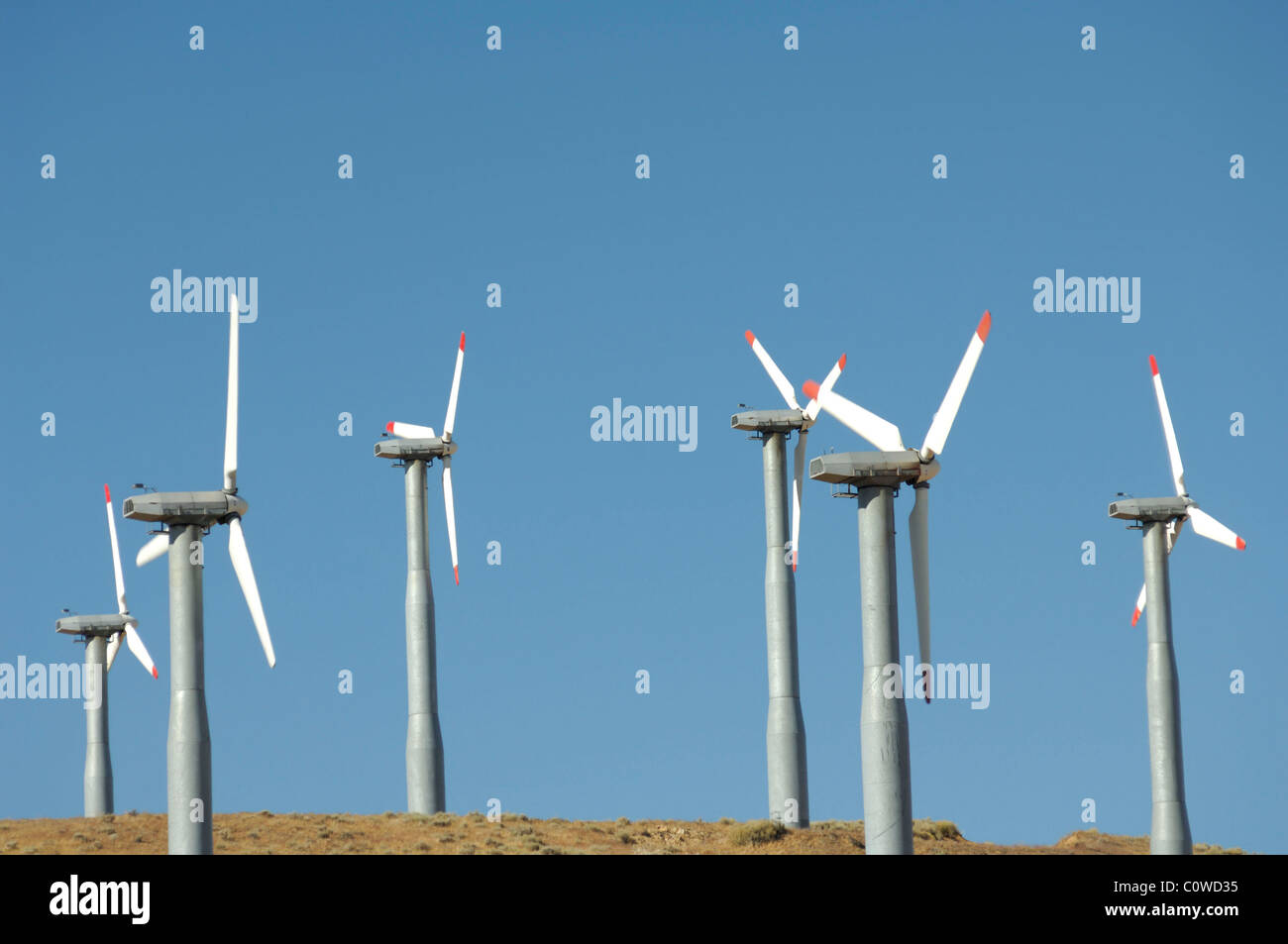 Wind Farm, Wind Turbines, Tehachapi, California Stock Photo - Alamy