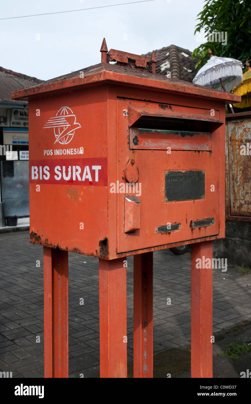 Traditional Indonesian post box, Sanur, Bali, Indonesia Stock Photo - Alamy