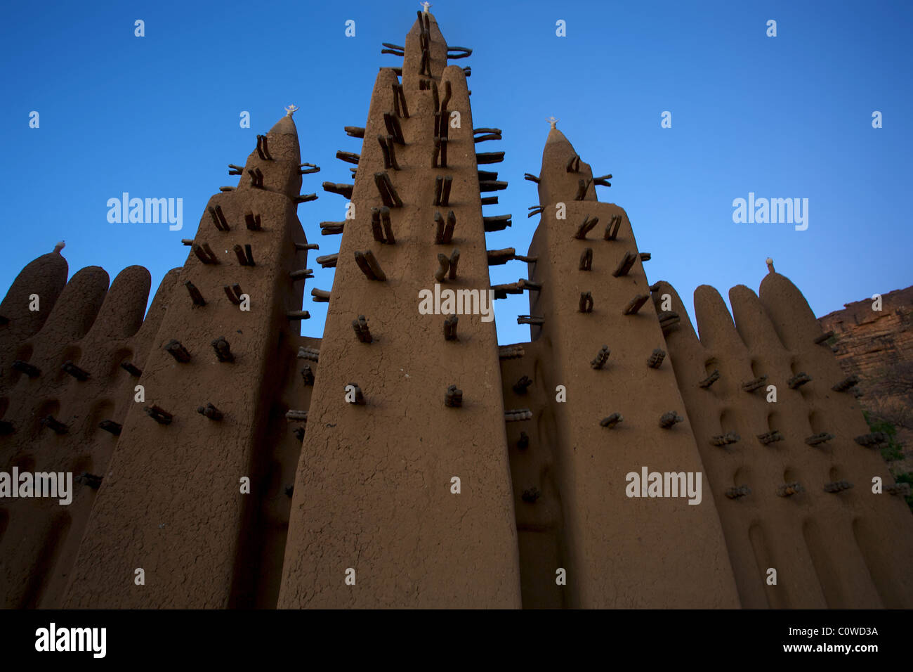 Mosque in the Dogons Land on the Cliff of Bandiagara in Mali Stock ...