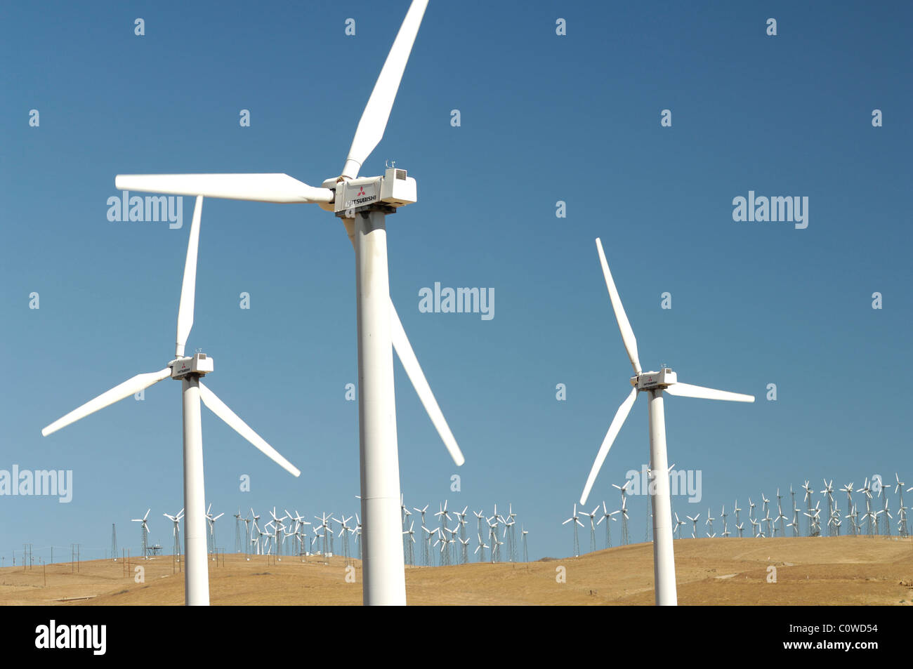Wind Farm, Wind Turbines, Tehachapi, California Stock Photo - Alamy