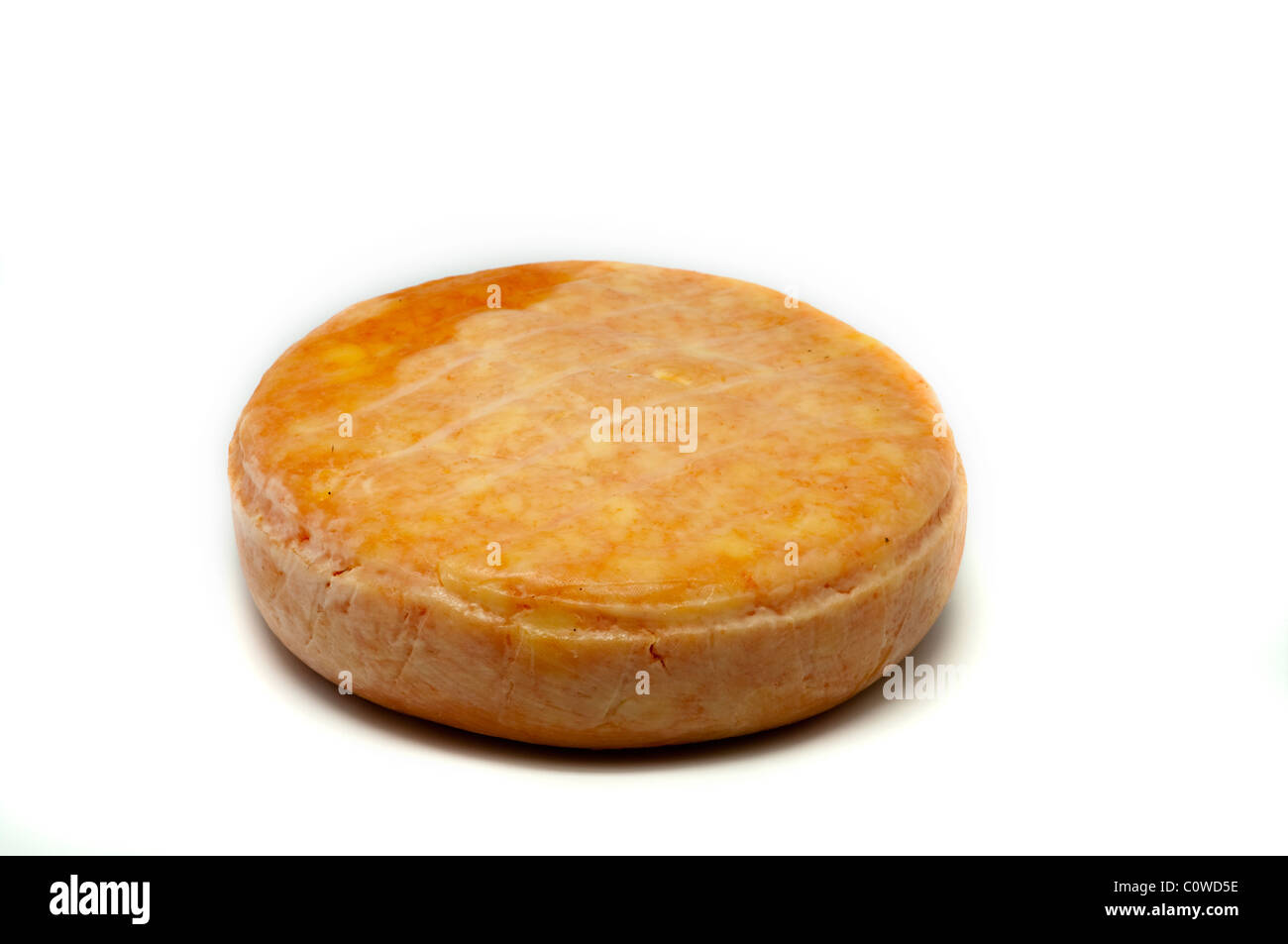 Traditional Azorean cheese isolated on white background Stock Photo - Alamy