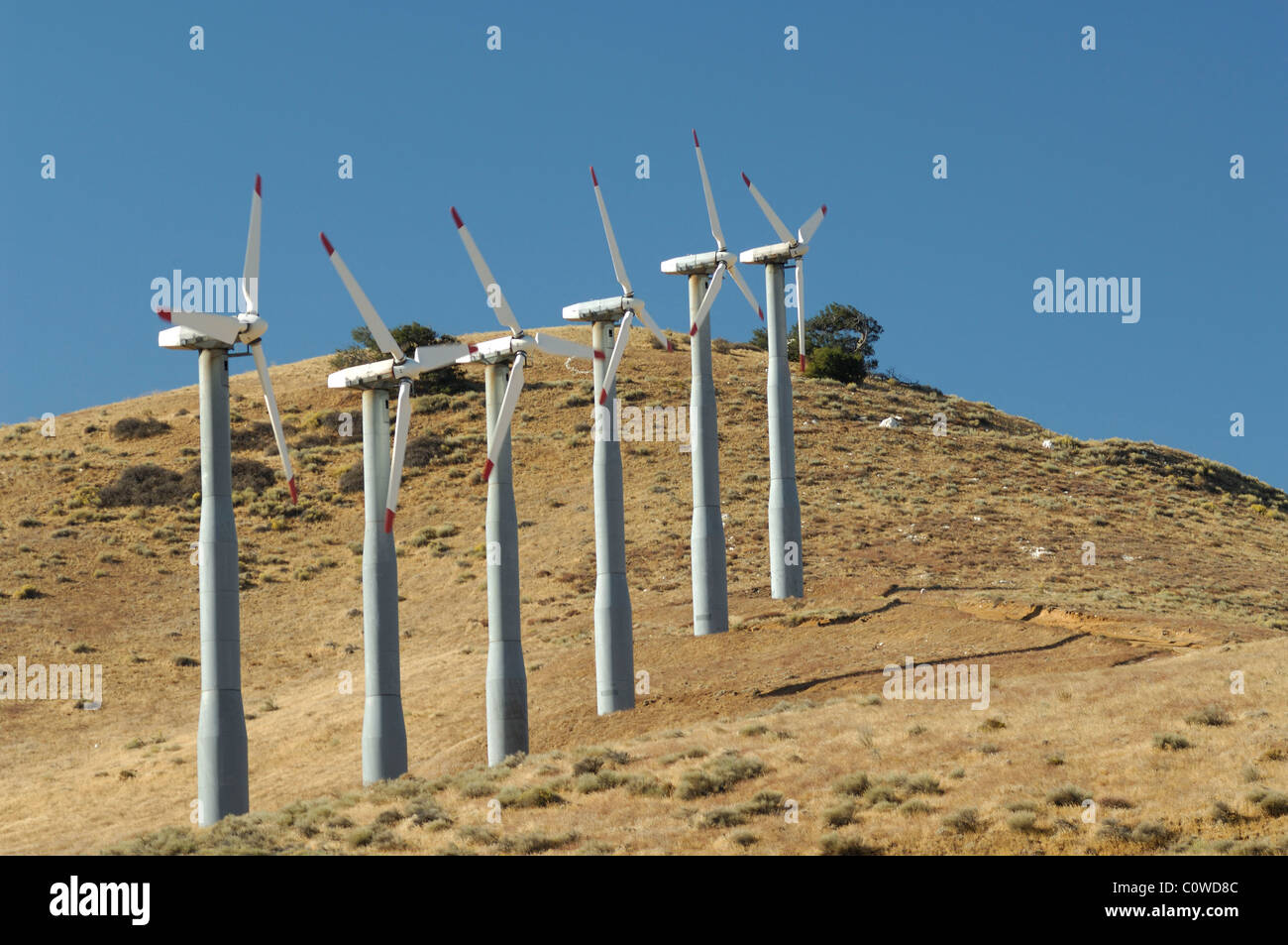 Wind Farm, Wind Turbines, Tehachapi, California Stock Photo - Alamy