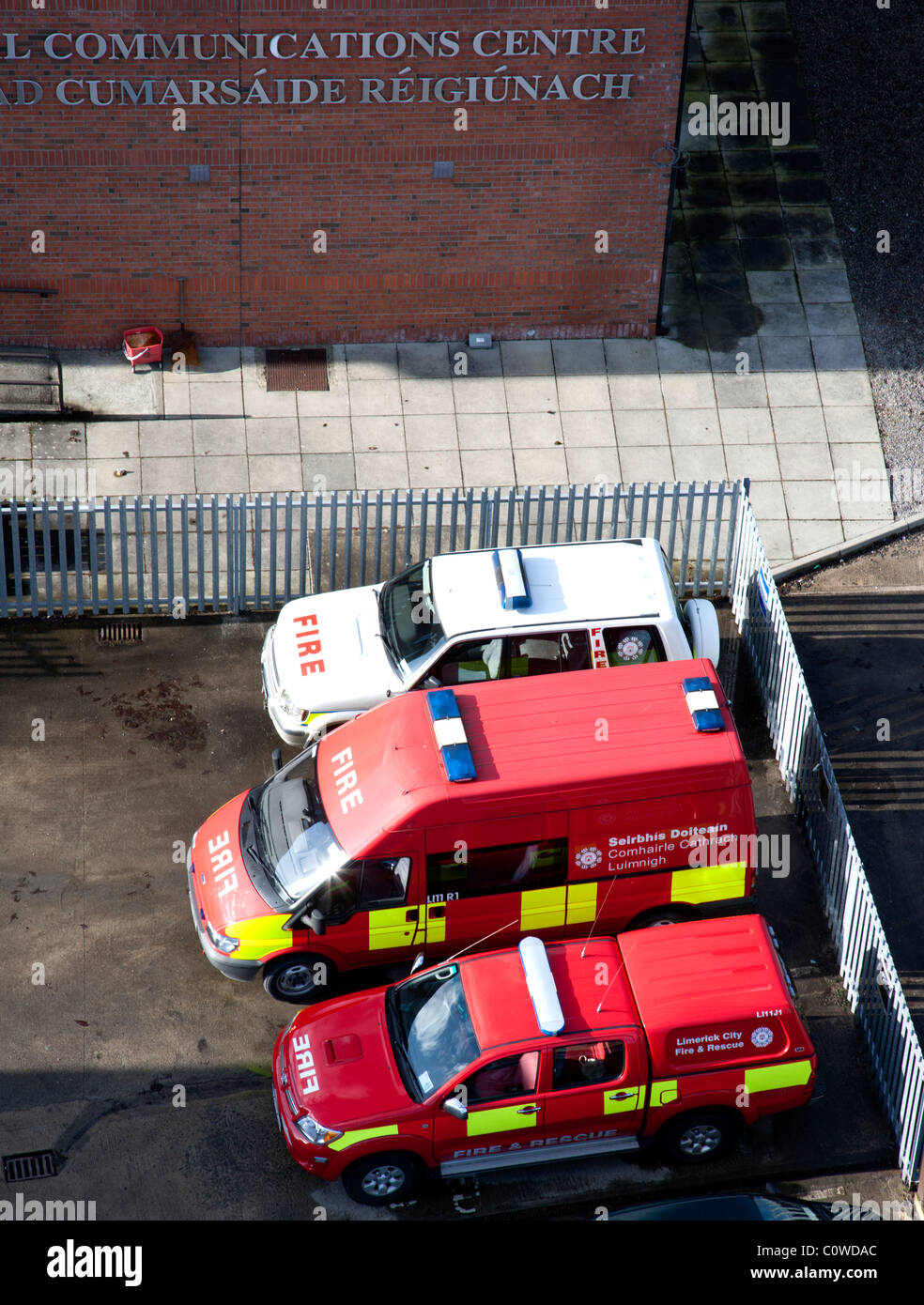Fire and Rescue Service Vehicles, Limerick Ireland Stock Photo - Alamy