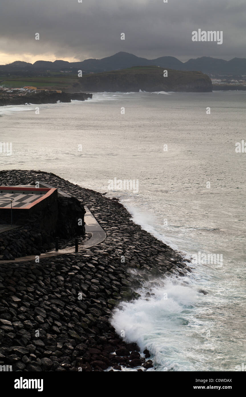 Bad weather near the north coast of St Michaels Island in the Azores ...