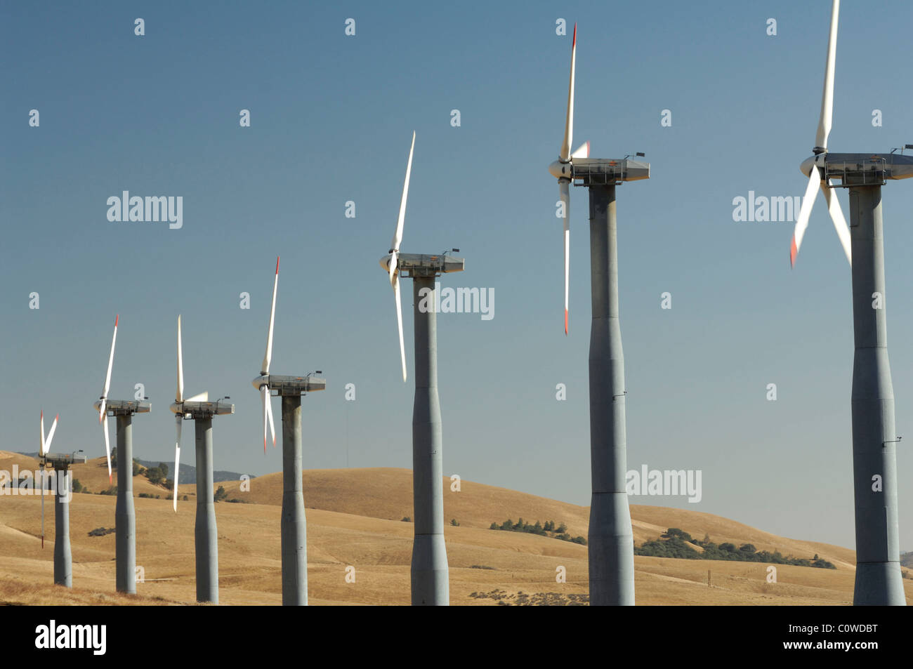 Wind Farm, Wind Turbines, Tehachapi, California Stock Photo - Alamy
