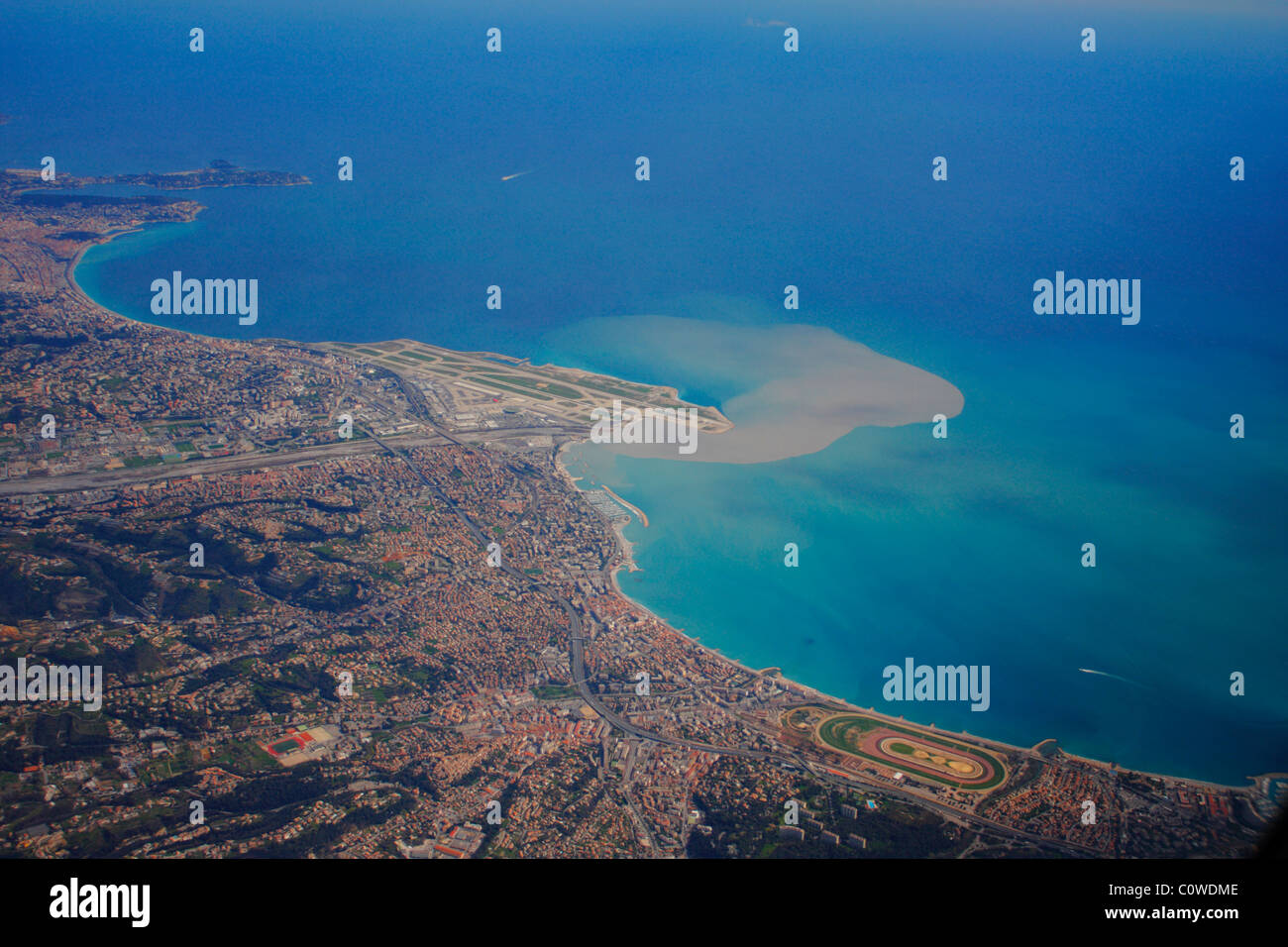 Nice city and airport Stock Photo - Alamy