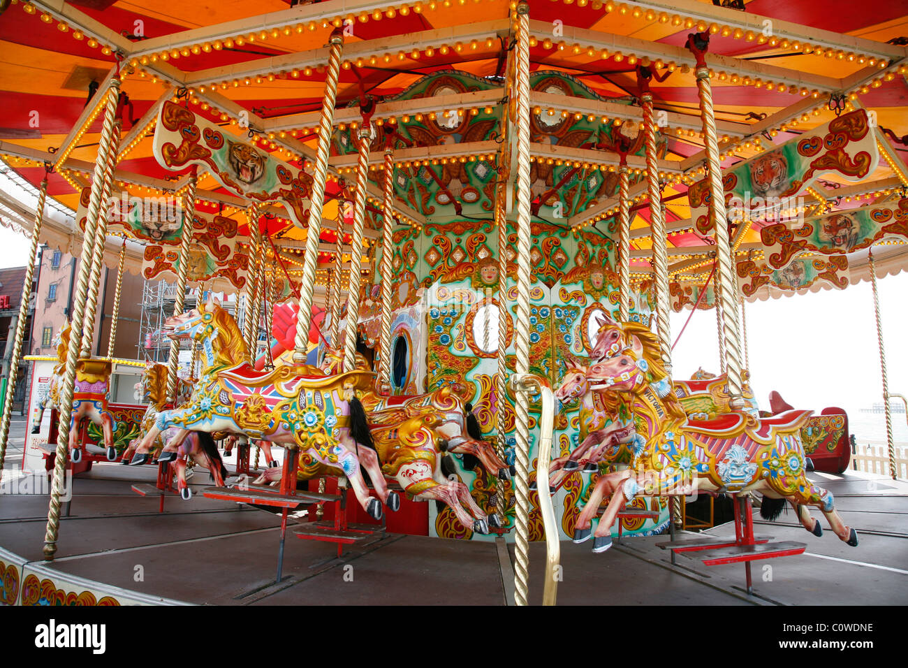Funfair, Brighton Pier, Brighton, England, UK Stock Photo - Alamy