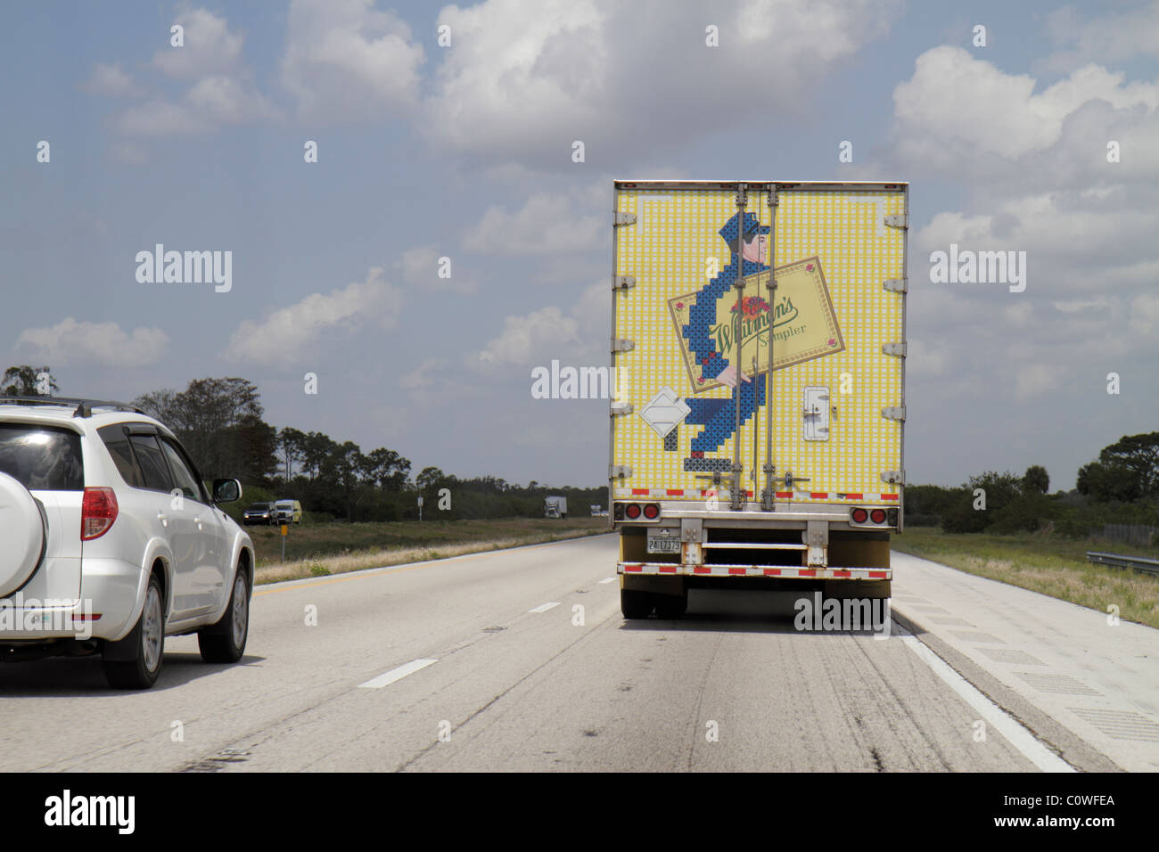 Hobe Sound Florida,I 95,Interstate,tractor trailer truck,18 wheeler ...