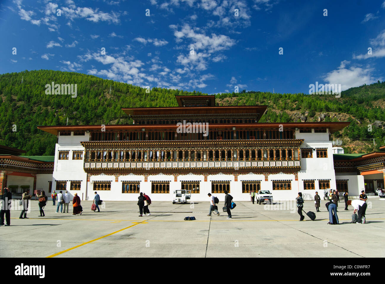 Terminal Building at the Paro International Airport Stock Photo - Alamy