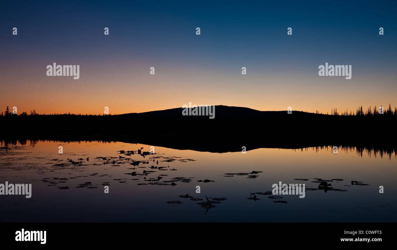 Smith Lake at Sunset Stock Photo - Alamy