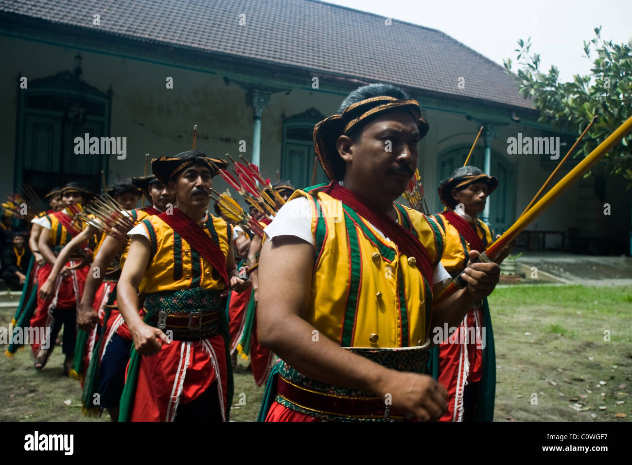 Tradition Army of Surakarta Palace Central Java Indonesia Stock Photo ...