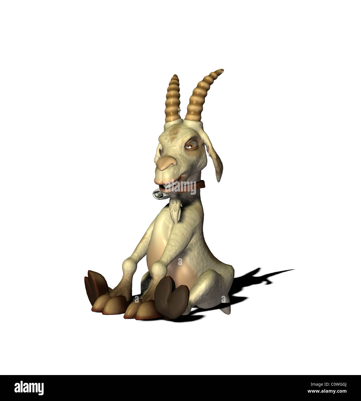goat animal illustration comic style Stock Photo - Alamy