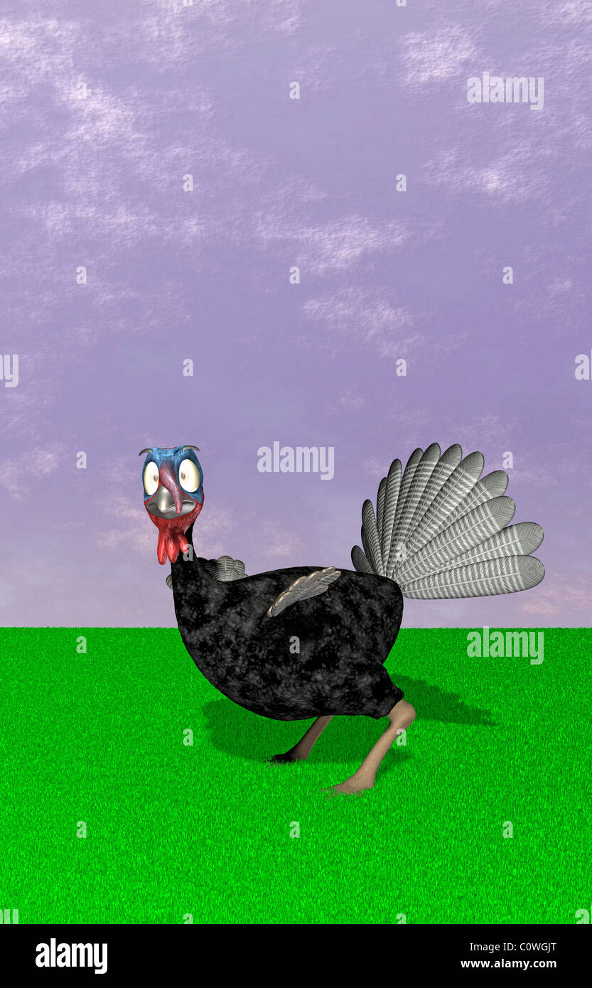 turkey comic style illustration Stock Photo - Alamy