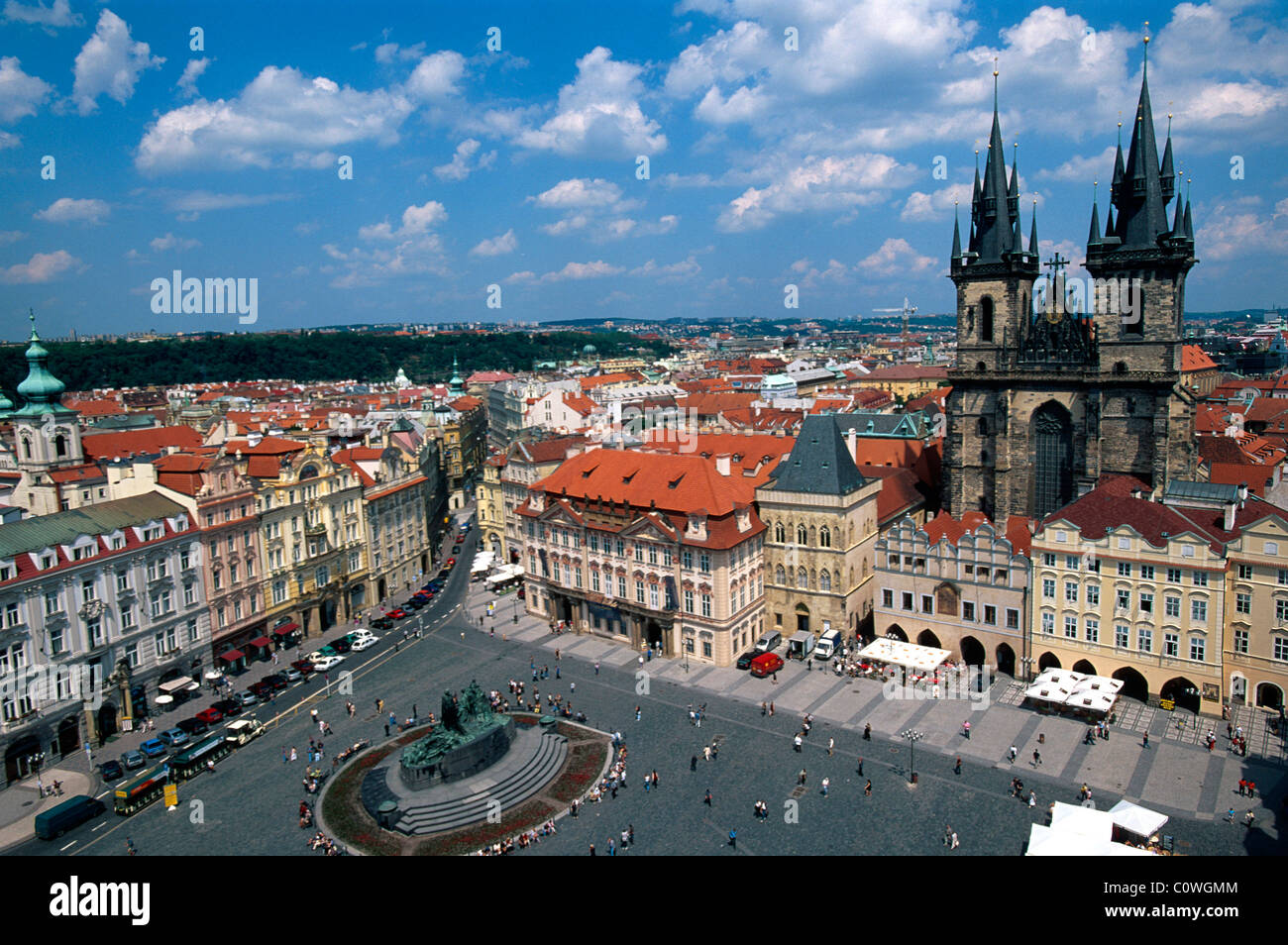 Old-City Square (Staromestske Namesti), Prague, Czech Republic, World ...