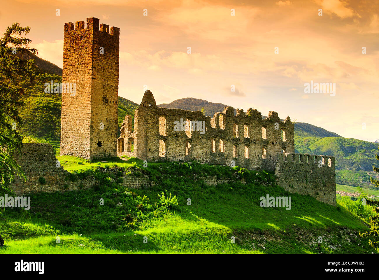 Tower of belfort castle hi-res stock photography and images - Alamy