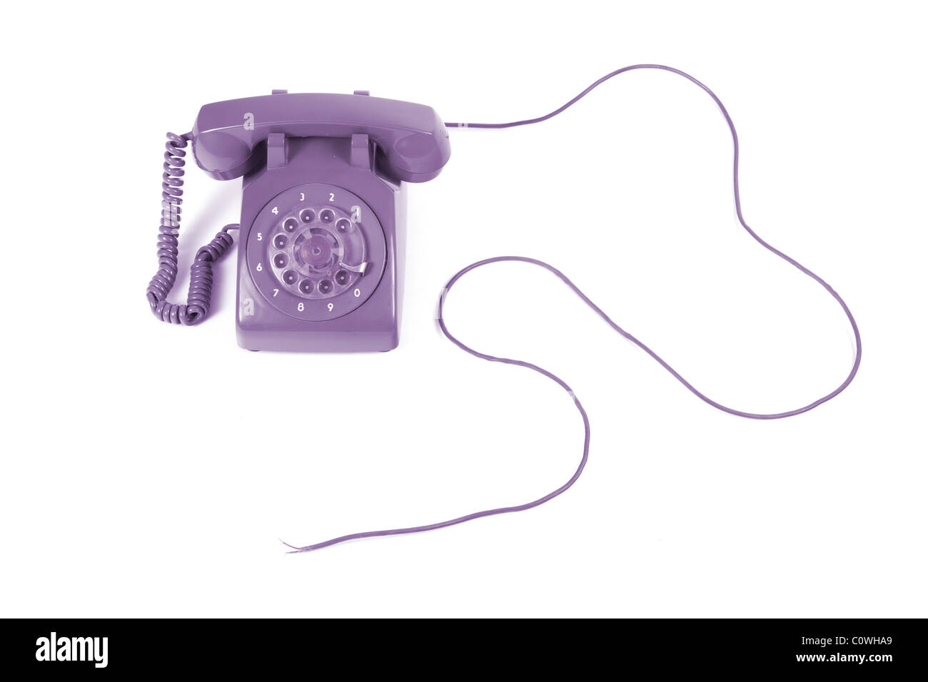 Old retro styled phone Stock Photo - Alamy