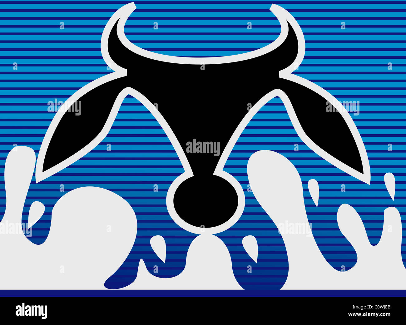 Cow milk logo hi-res stock photography and images - Alamy
