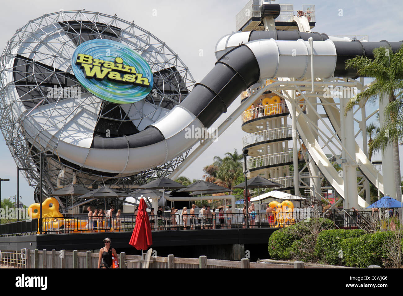 Orlando Florida Wet'n Wild water park Brain Wash Stock Photo: 34984102 ...