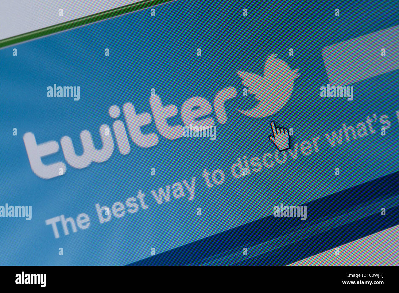 Macro screenshot of the twitter Stock Photo - Alamy