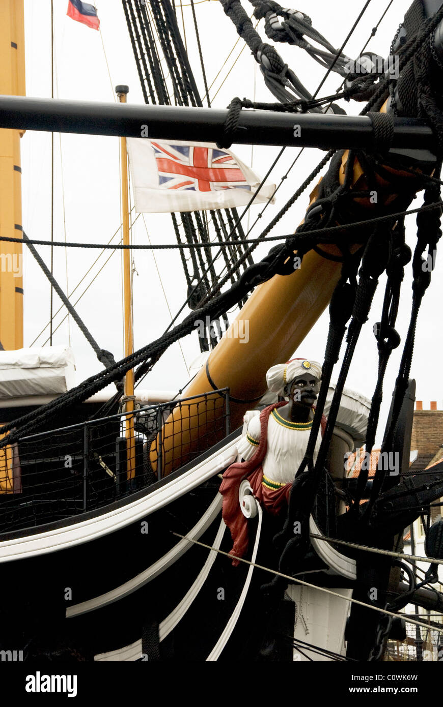 DURHAM; HARTLEPOOL MARITIME EXPERIENCE; THE PROW OF THE RESTORED SHIP ...