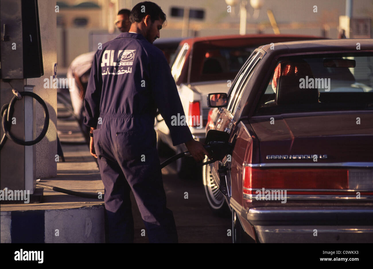 riyadh, saudi arabia -- filling up with gas in saudi arabia, the world ...